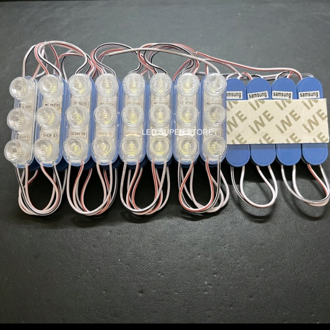 LED modul 3030 3mata 3watt 12 volt dan 24 volt warna terbaru | Lazada ...