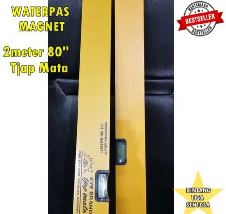 Waterpas Magnet 2meter 80" Tjap Mata | Lazada Indonesia