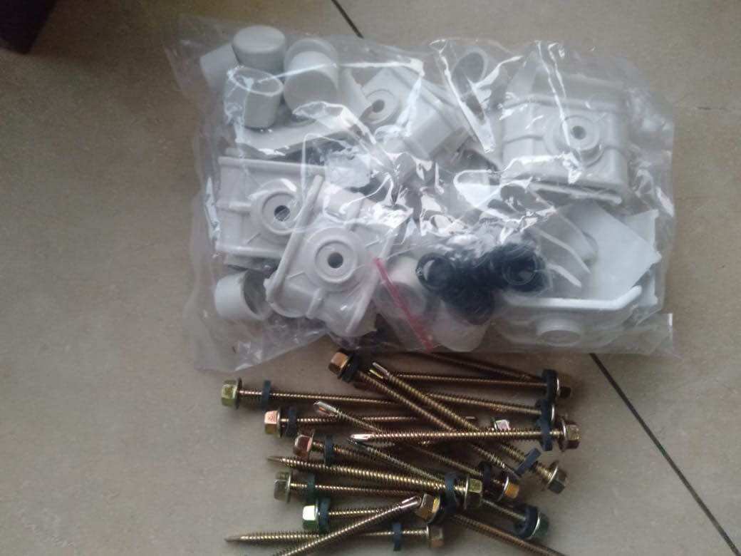 Roof seal upvc + roofing 7 cm per 20 set Putih (baut atap upvc double ...