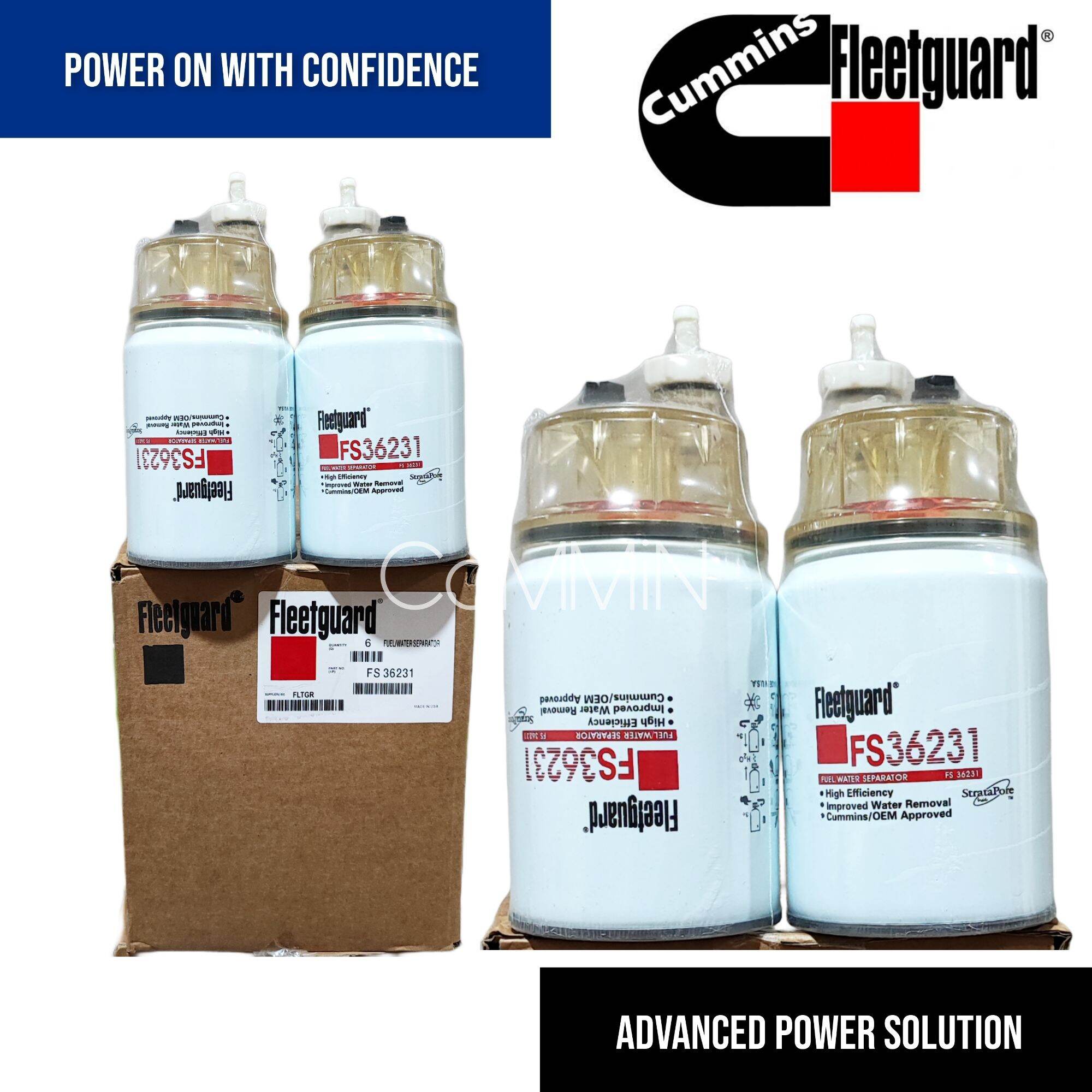 FS 36231 FUEL FILTER FLEETGUARD FS36231 FILTER SOLAR LIUGONG GUANGXI ...