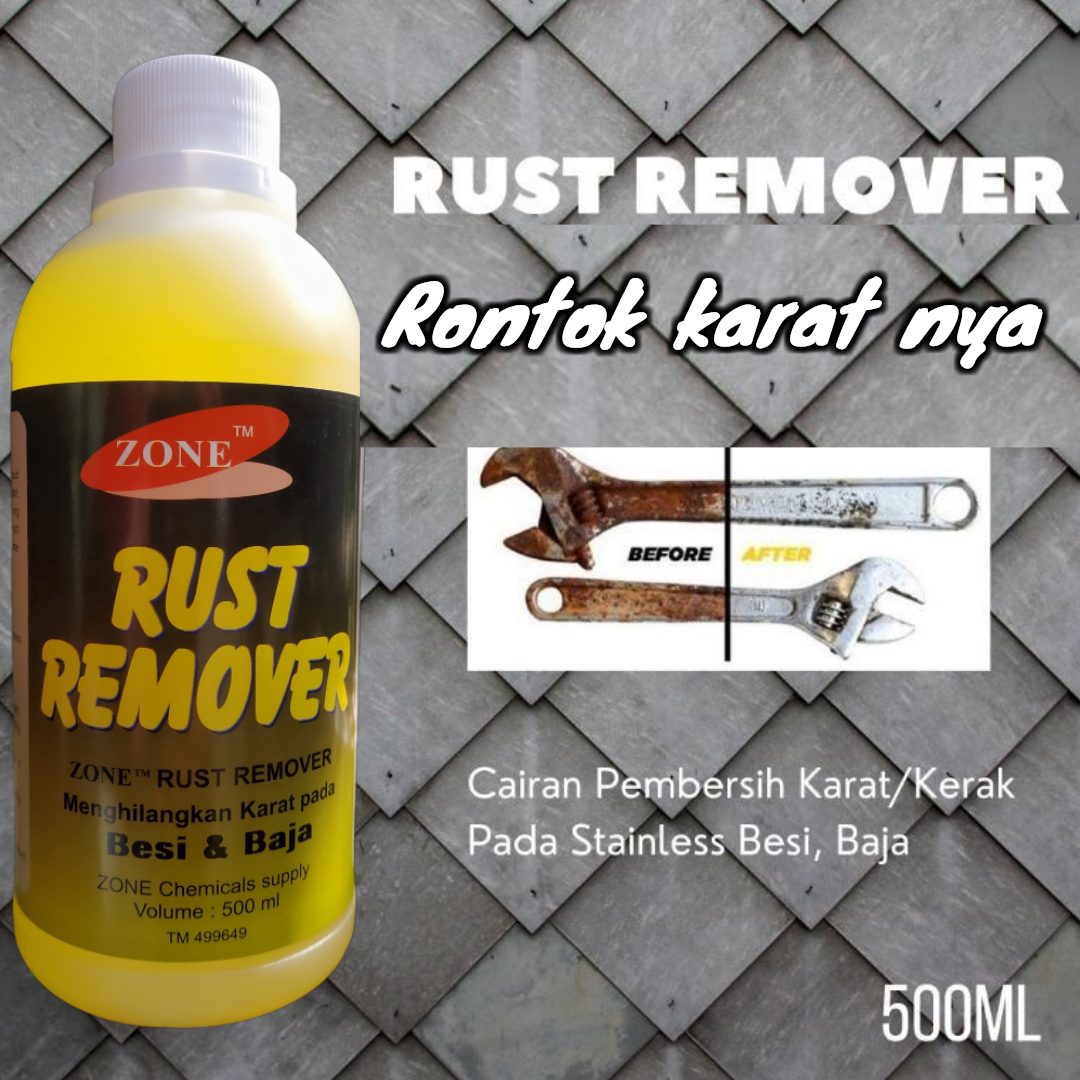 Rust remover penghilang kerak karat manjur besi stainless zink chrome ...