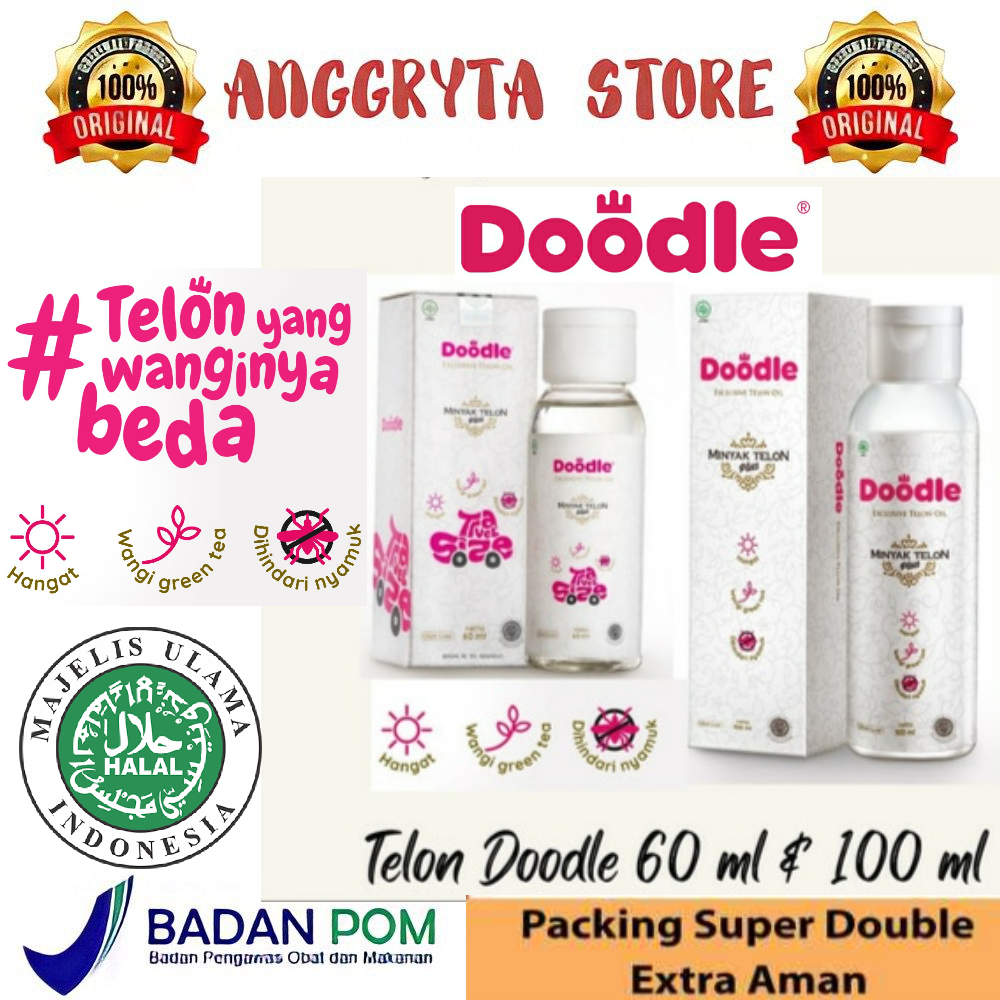 DOODLE EXCLUSIVE MINYAK TELON PLUS ORiGiNAL 60ml / 100ml (Telon Doodle ...