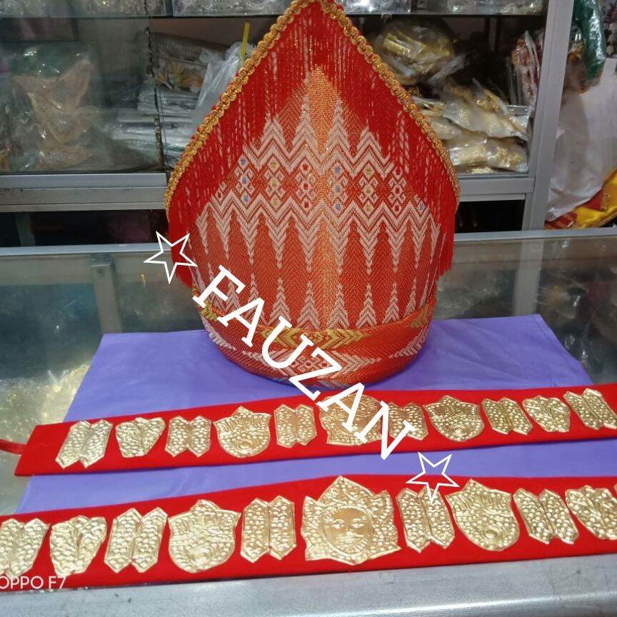 Ikat kepala adat batak // Sortali batak toba // Aksesoris kepala adat ...