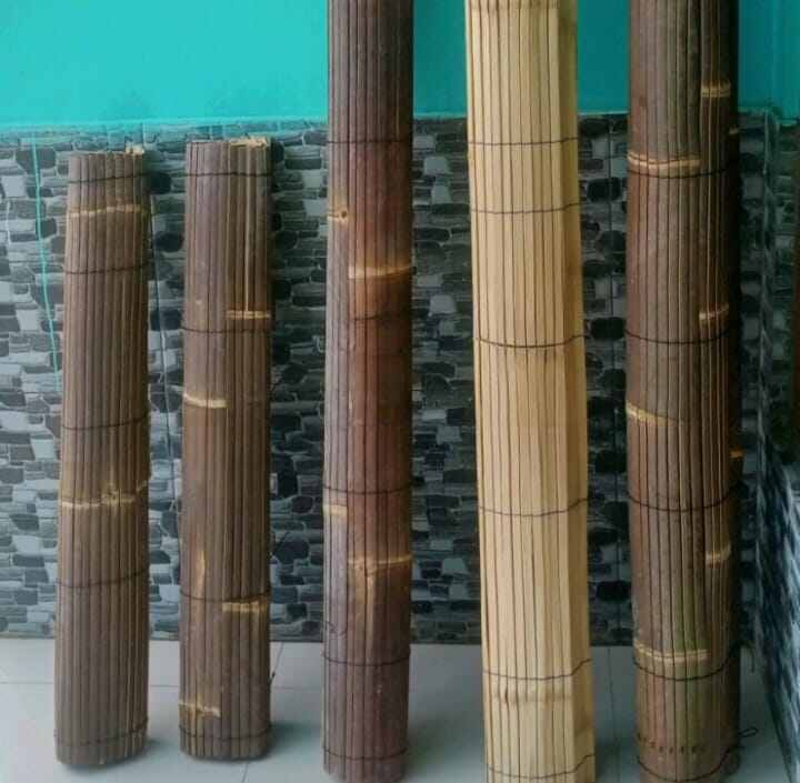 TIRAI KREY BAMBU HITAM LEBAR 1 METER X TINGGI 3 METER | Lazada Indonesia