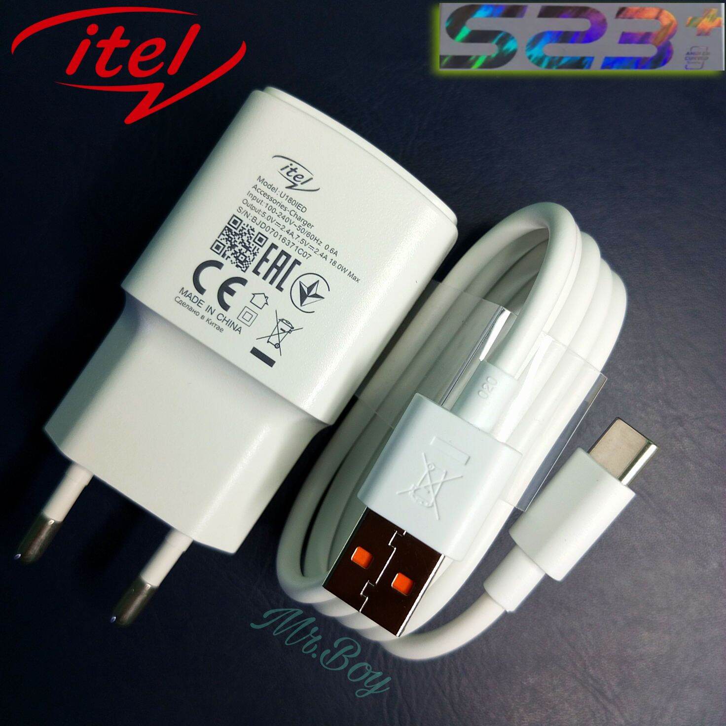 Charger itel s23 plus Usb Type C Fastcharging 18Watt Dijamin Original ...
