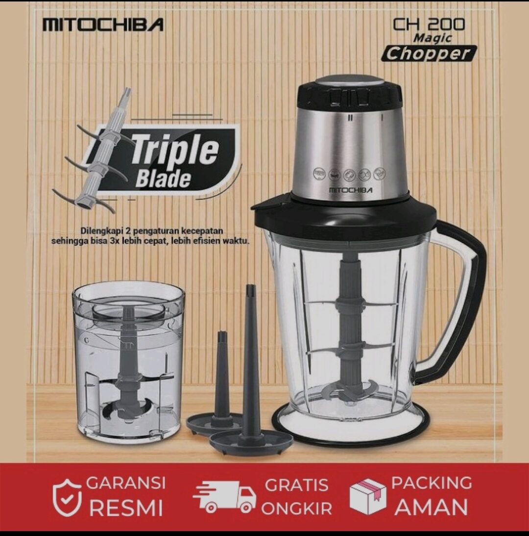 Mitochiba Magic Chopper / Food Processor Chopper MITO CH 200 | Lazada ...