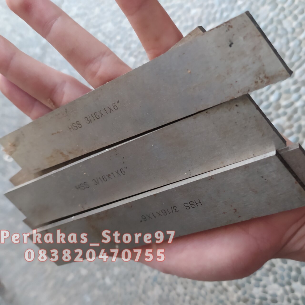 Pahat Bubut HSS Rectangular Flat Cut Off Blade 3 I 16 x 1 x 6 Inch ...