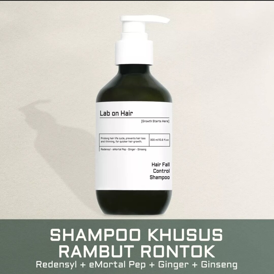 Lab On Hair Anti Hair Fall Shampoo with Redensyl + eMortal Pep + Ginger ...