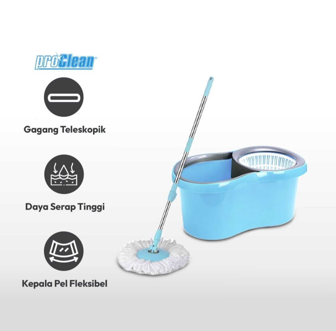 Proclean Set Alat Pel Putar - Biru | Lazada Indonesia