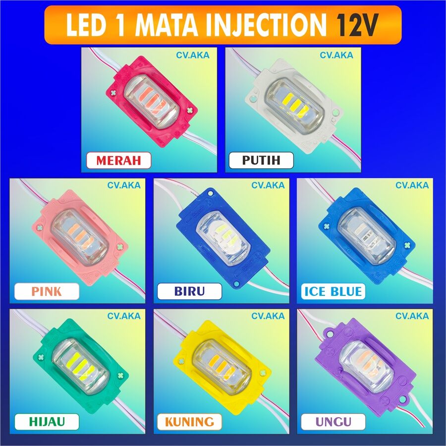 LED MODUL CRYSTAL 1 MATA JUMBO 12V/24V VARIASI MOTOR MOBIL | Lazada ...