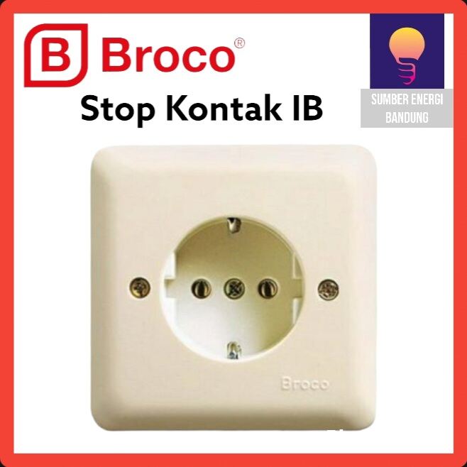 Stop Kontak Colokan Broco Tanam IB | Lazada Indonesia
