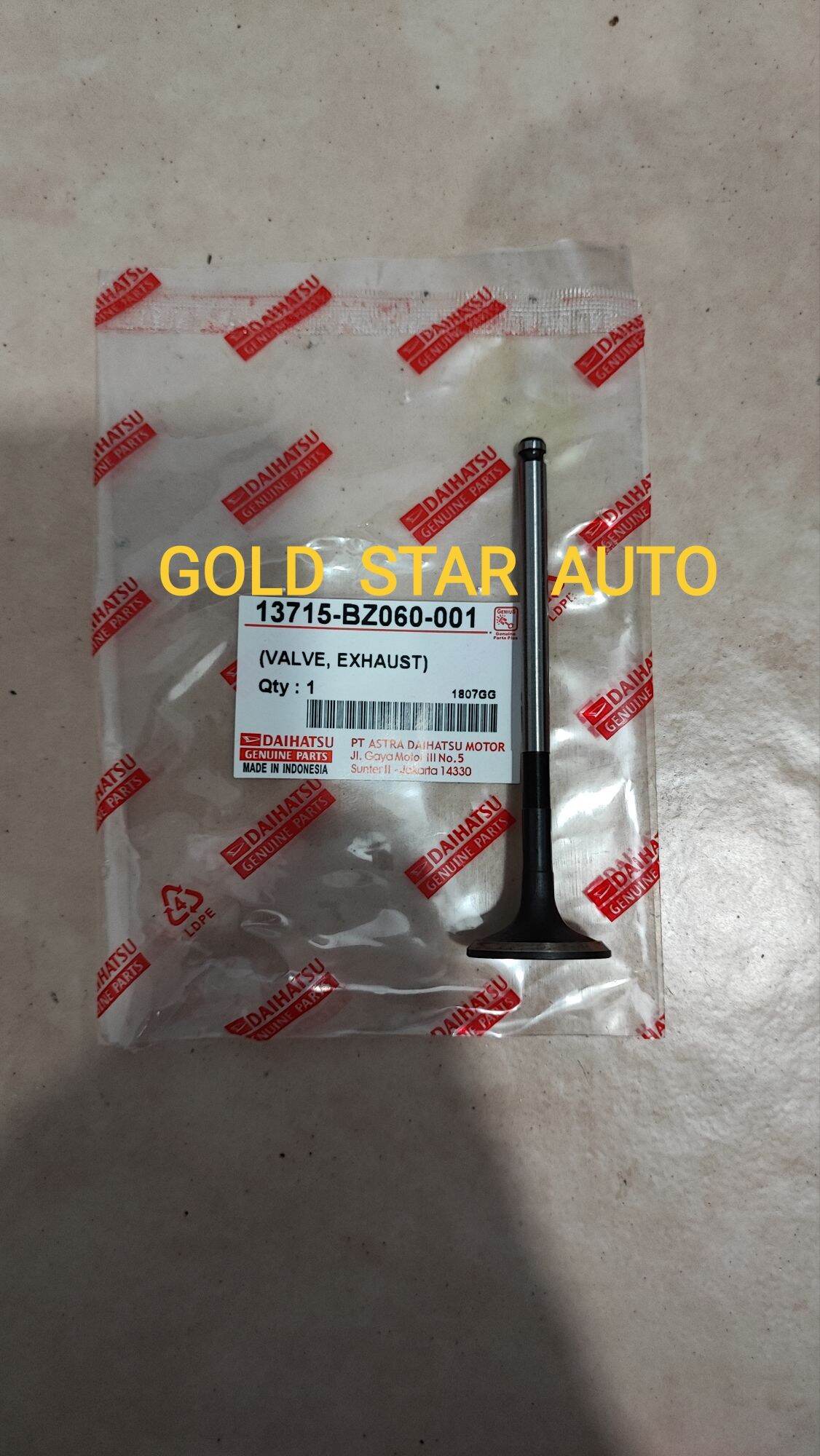 KLEP API ENGINE VALVE EXHAUST DAIHATSU GRAN MAX 1.300CC 1.500CC 13715 ...