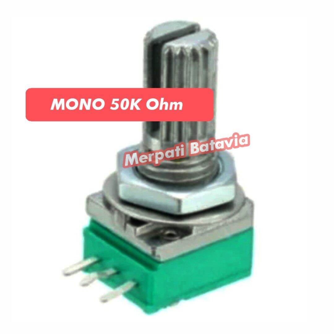 Potensio 50K Variabel Resistor B50K Mono Stereo Plus Switch Variable ...