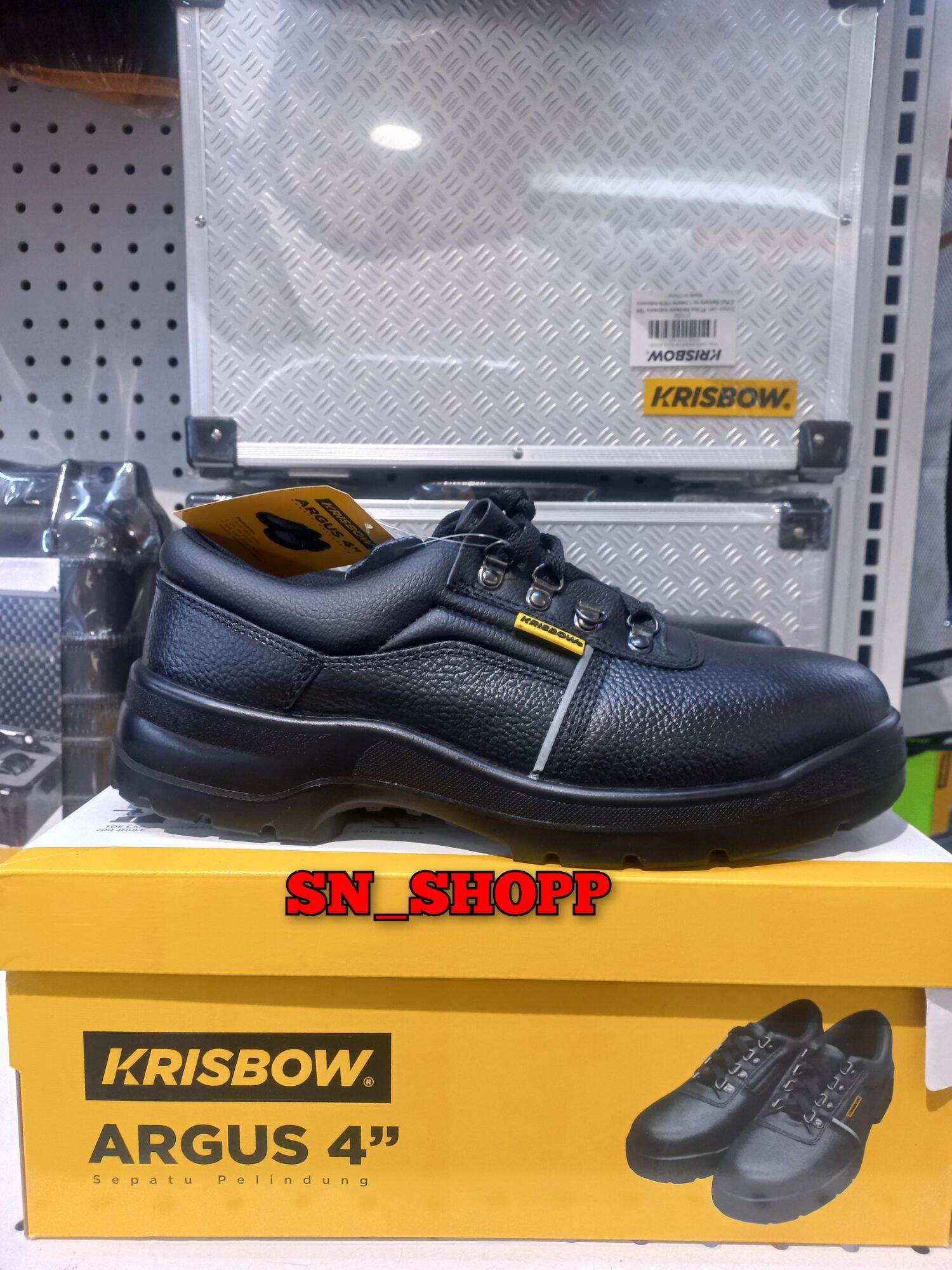 Krisbow Sepatu Safety Argus 4"inch Sepatu Pengaman Kerja | Lazada Indonesia