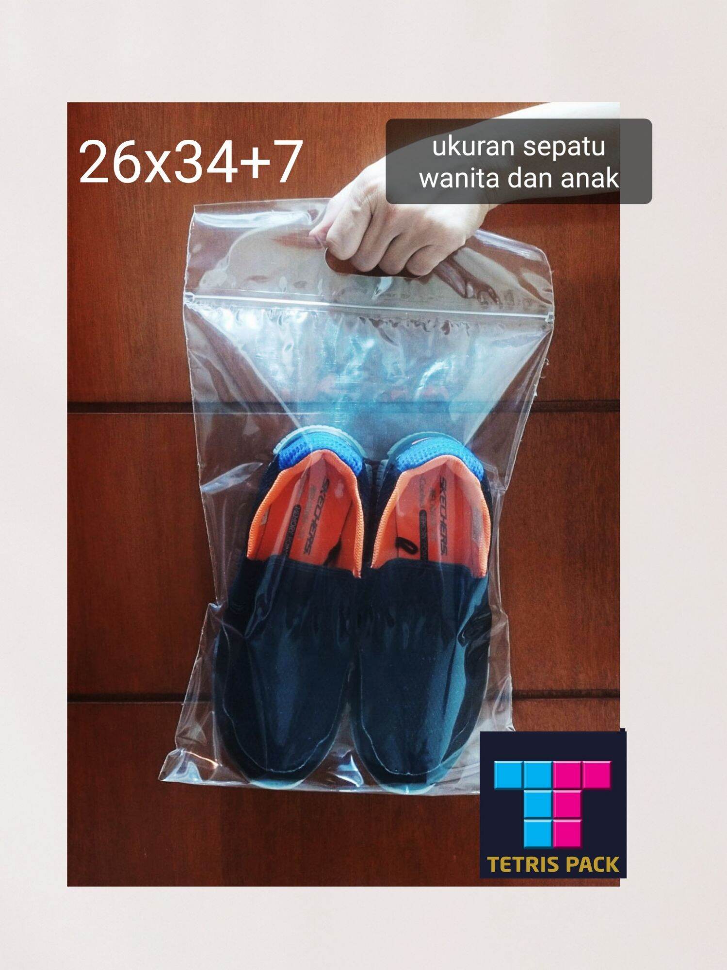 plastik sepatu jinjing dengan klip ukuran 25 cm isi 50 lembar | Lazada ...