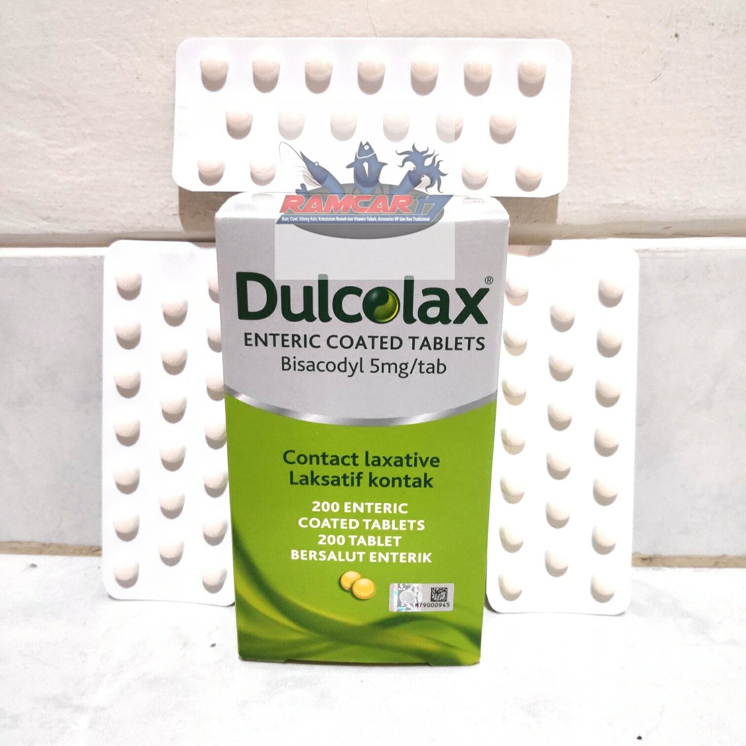 Dulcolax Tablet Mengatasi Konstipasi 1/2 Strip ISI 10 Tablet Import ...
