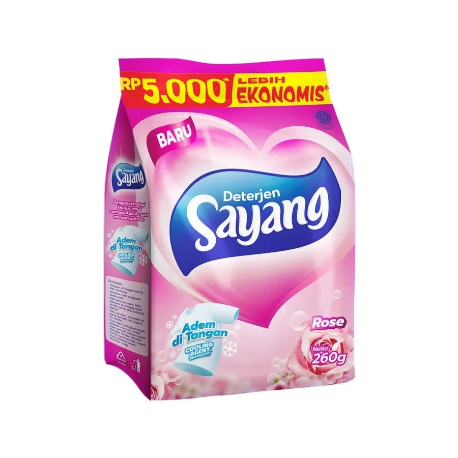 ( 5 pack ) deterjen sayang kemasan Rp.5000 / paket hemat deterjen ...