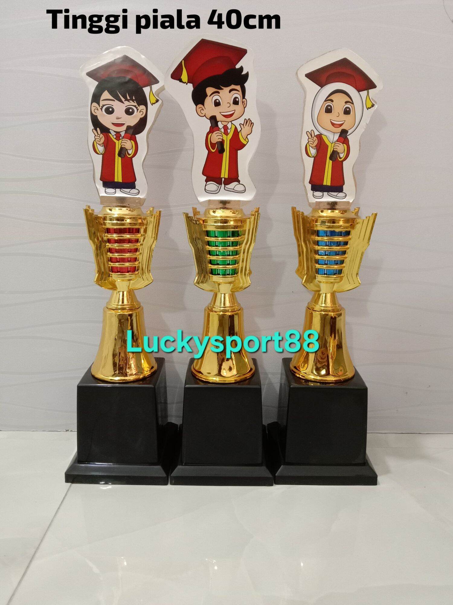 Trophy Piala pagoda wisuda pelepasan siswa siswi 1 pcs | Lazada Indonesia