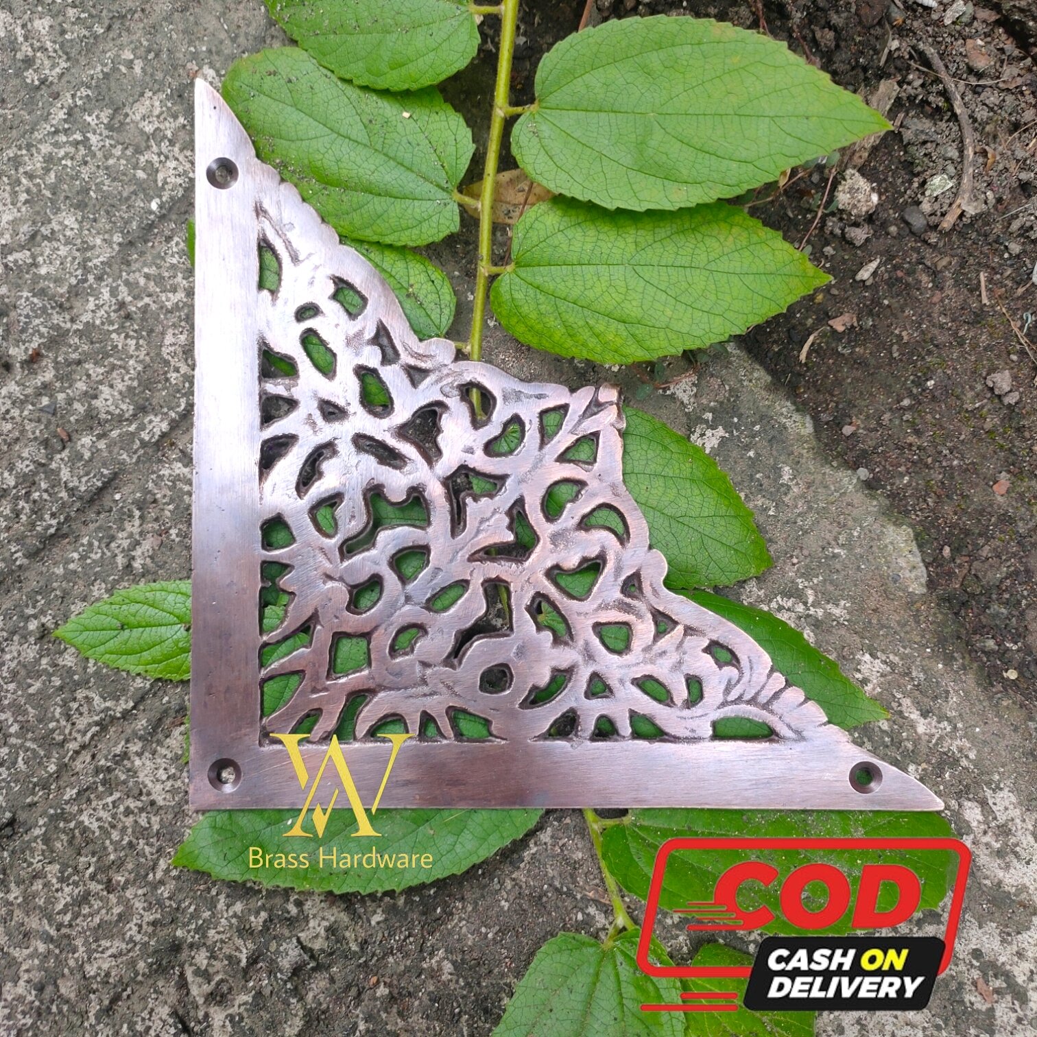 Siku Ukir Kuningan Antik Aksesoris Meja Pintu Ornamen Pengaman ...