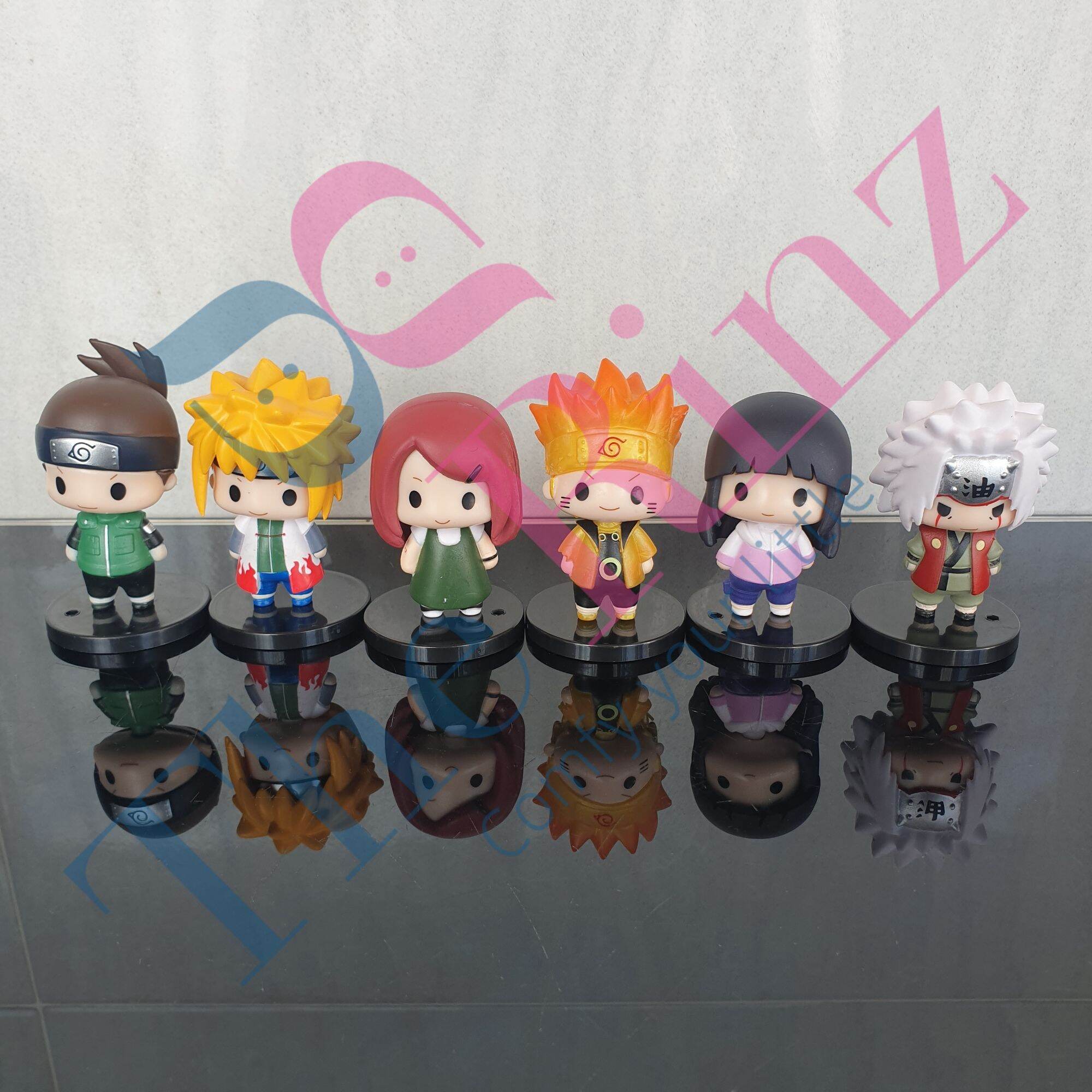 Figure Naruto Minato Jiraiya Hinata Rin set isi 6 pcs/Topper Cake ...