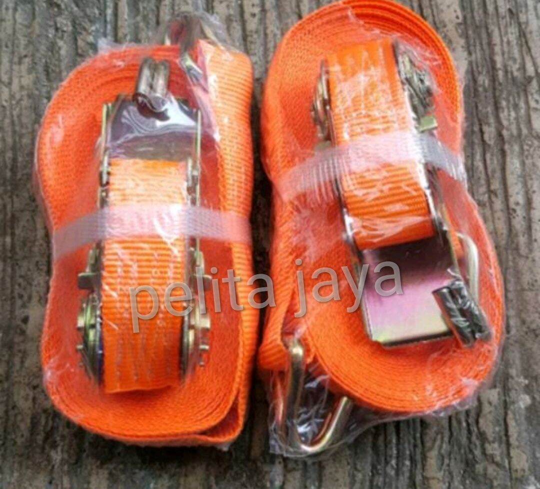 Tali pengikat barang tali rachet cargo lashing 25 mm x12 meter | Lazada ...