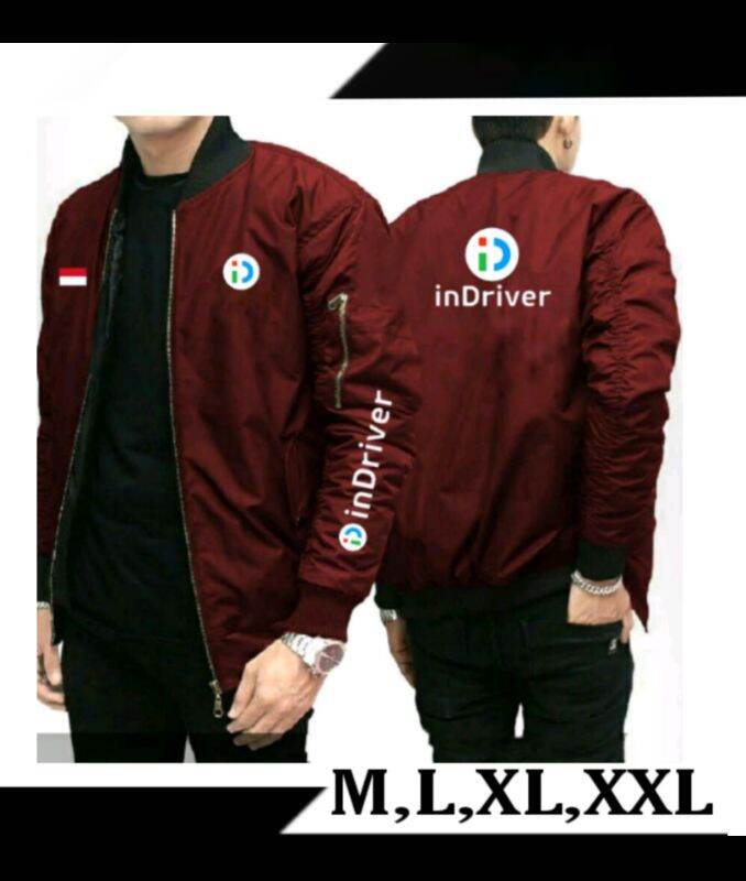 JAKET DRIVER INDRIVER JAKET TRANSFORTASI ONLINE INDRIVER JAKET BOMBER ...