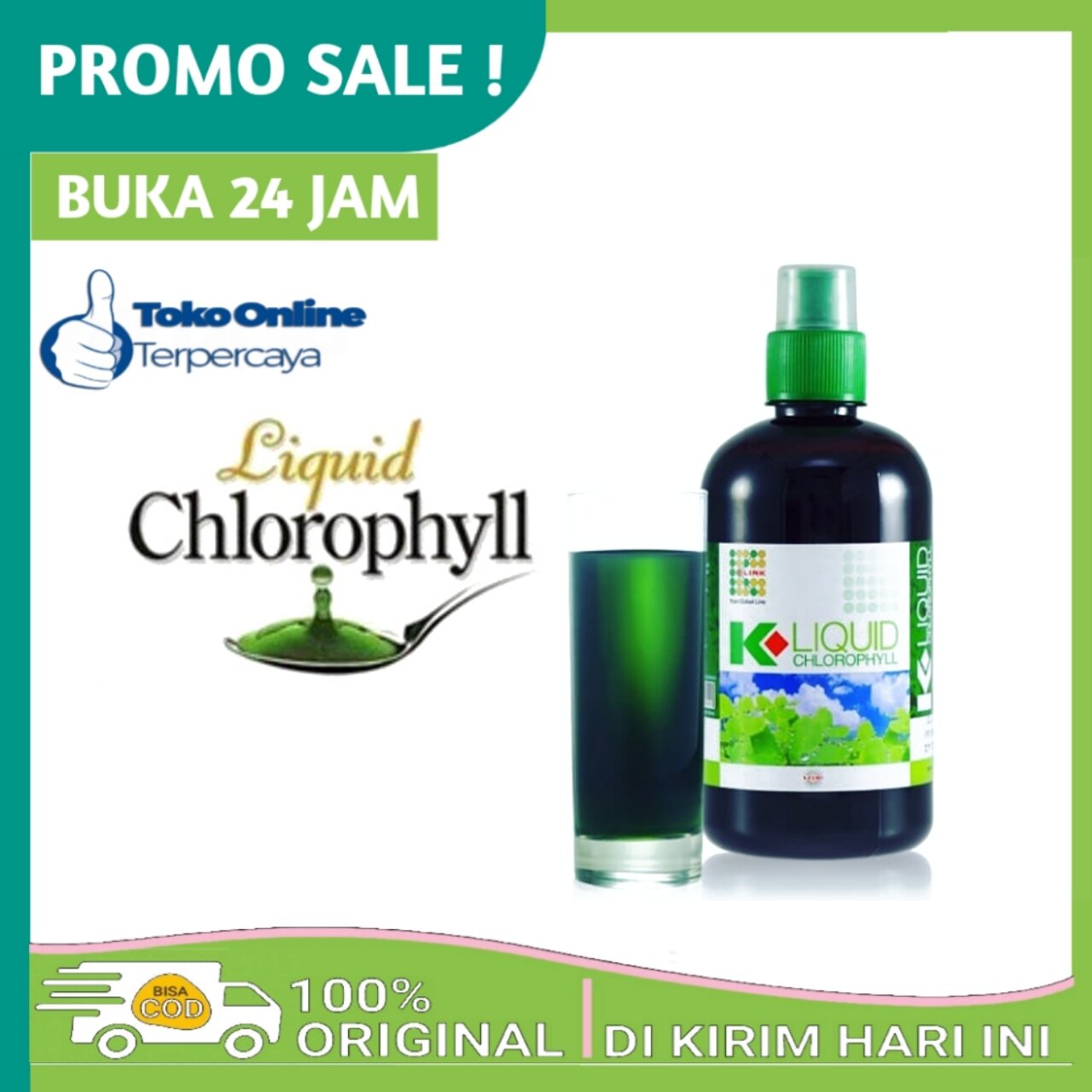 KLOROFIL K-LINK 500 ML ORIGINAL PER BOTOL / MINUMAN KESEHATAN MENJAGA ...
