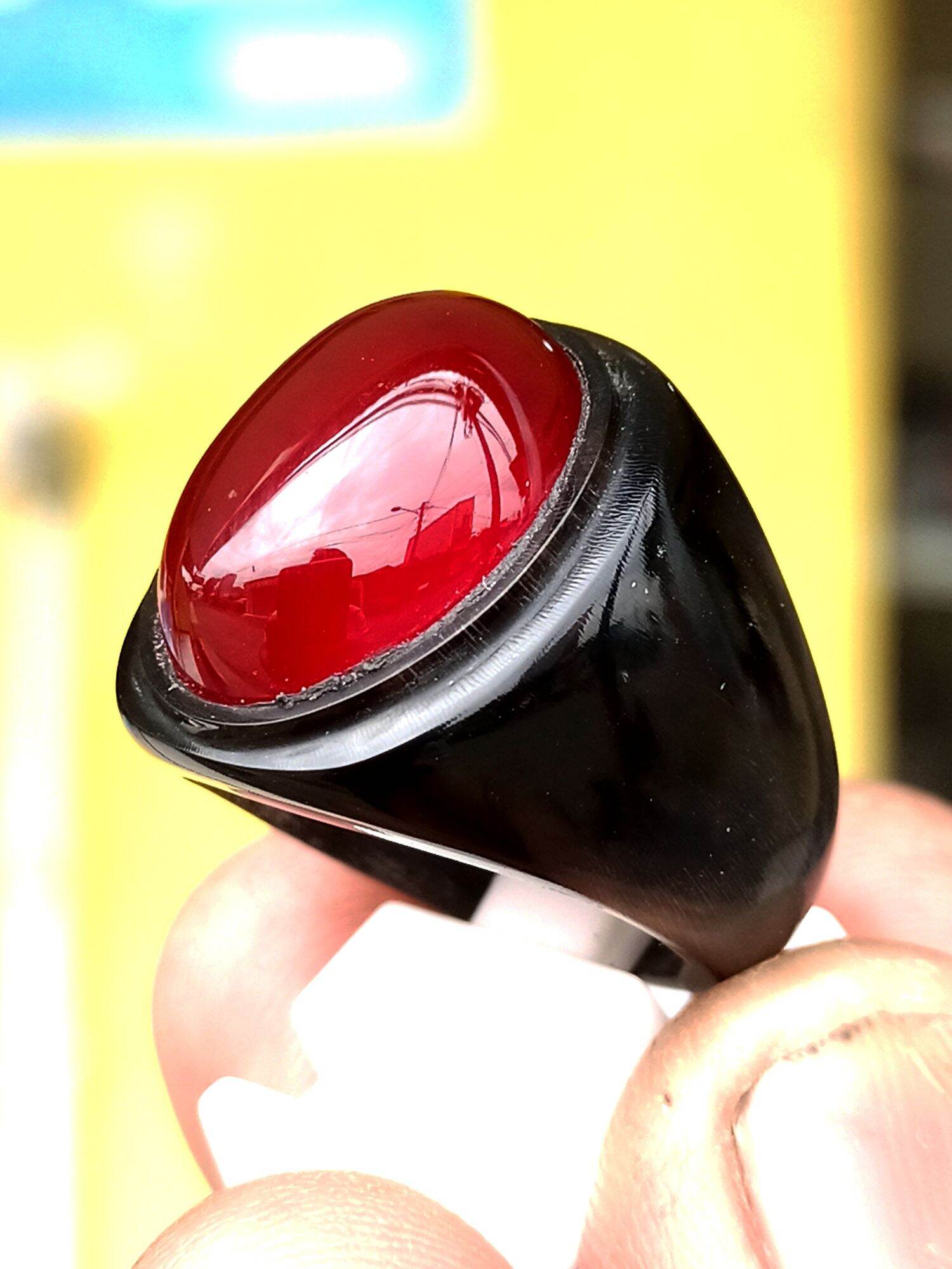 Ring tanduk Batu red baron Natural | Lazada Indonesia