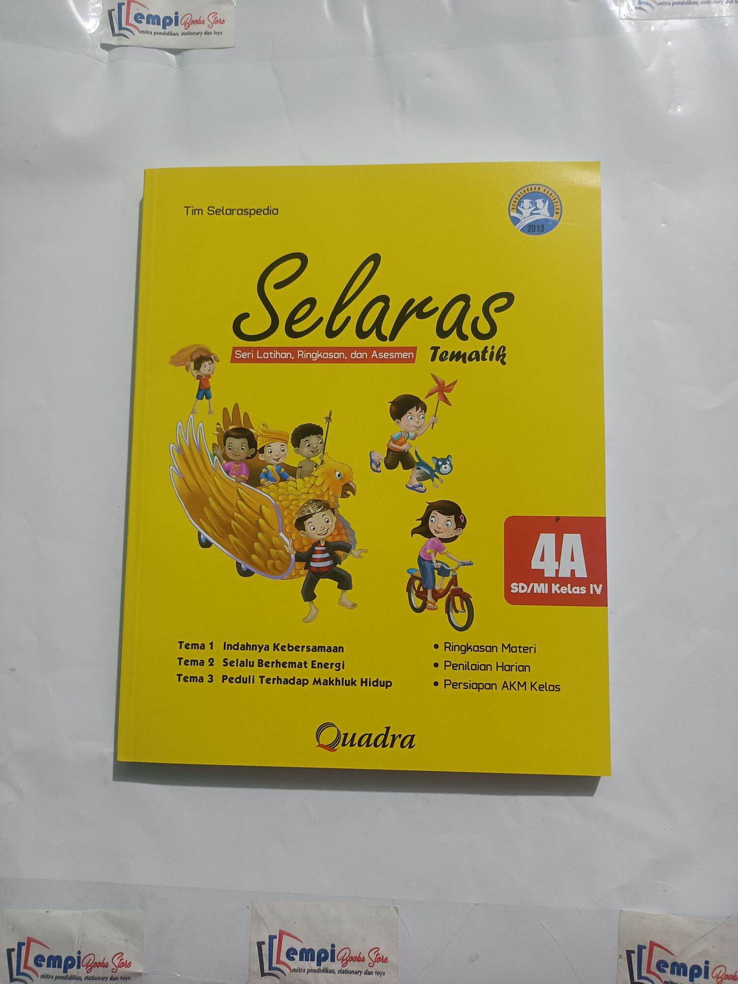 Buku Selaras Seri Latihan Ringkasan dan Asesmen Tematik SD Kls 4A ...