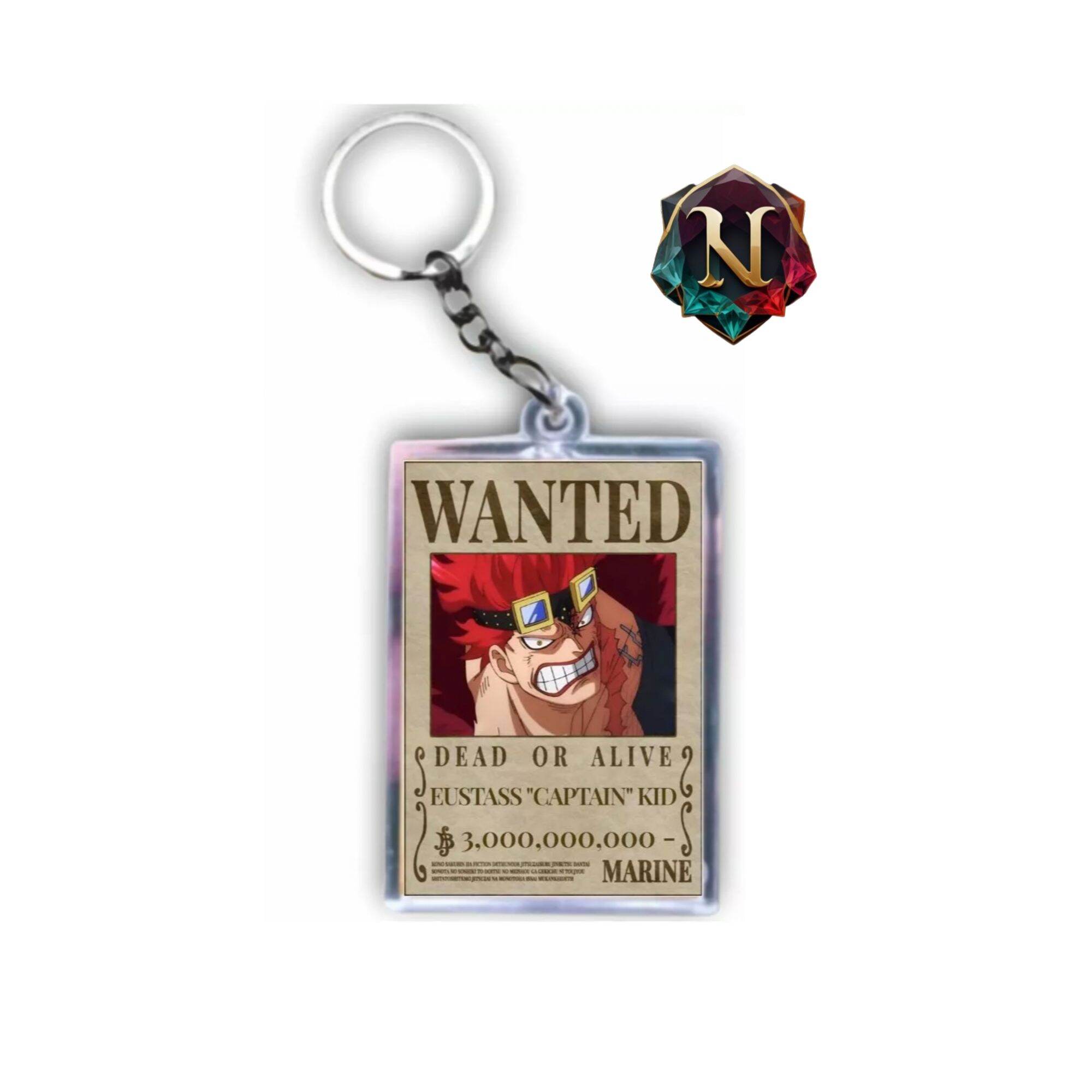 Nudge Gantungan Kunci insert paper Akrilik BOUNTY One Piece Wanted ...