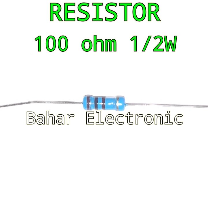 Resistor 100 ohm 1/2W per 4 biji | Lazada Indonesia