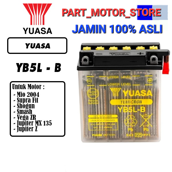 AKI MOTOR SUPRA X LAMA 100, LEGENDA, AKI SMASH TITAN, SHOGUN 110 YB5L-B ...