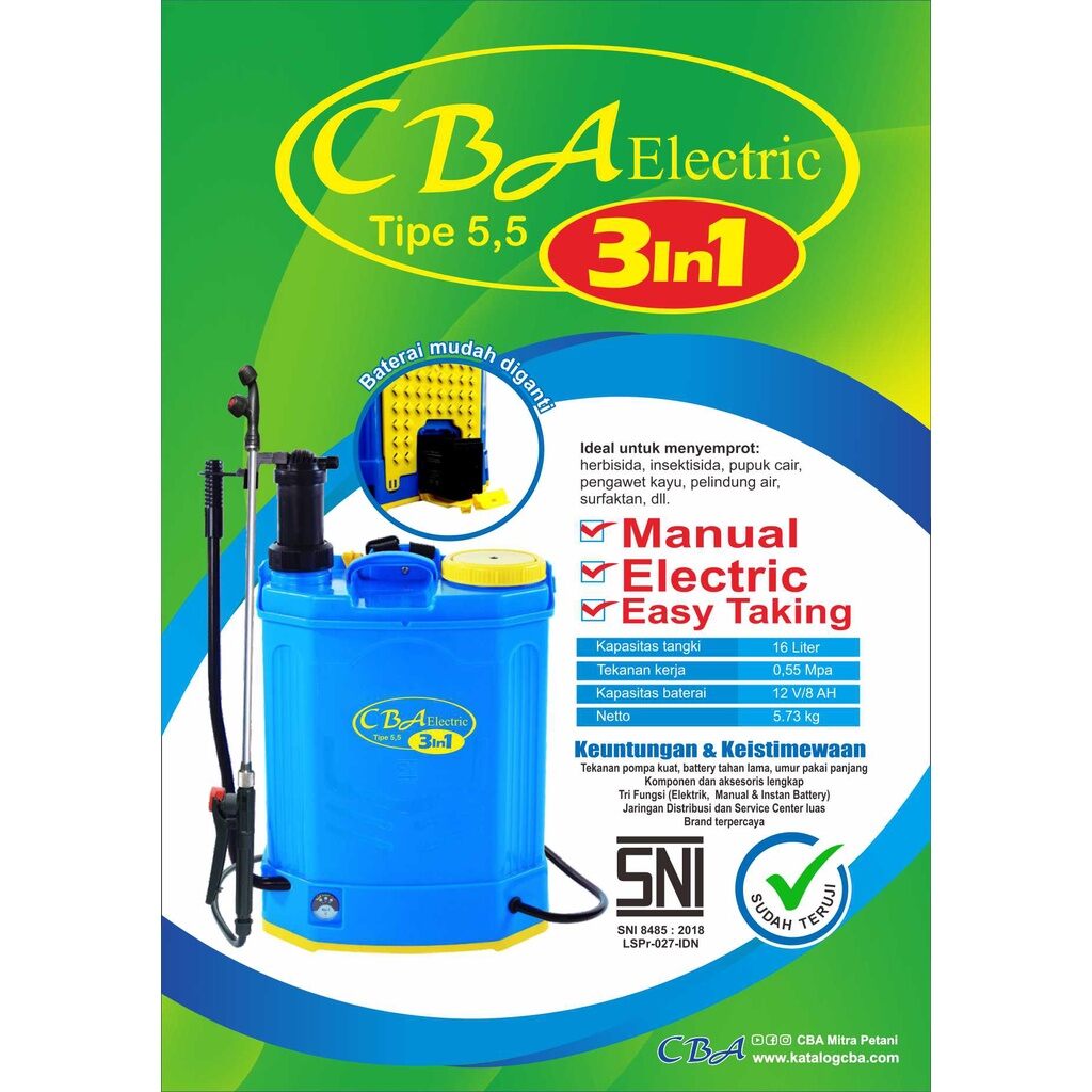 sprayer Tanki/tengki knapsack manual dan elektrik/elektric 3in1 ...