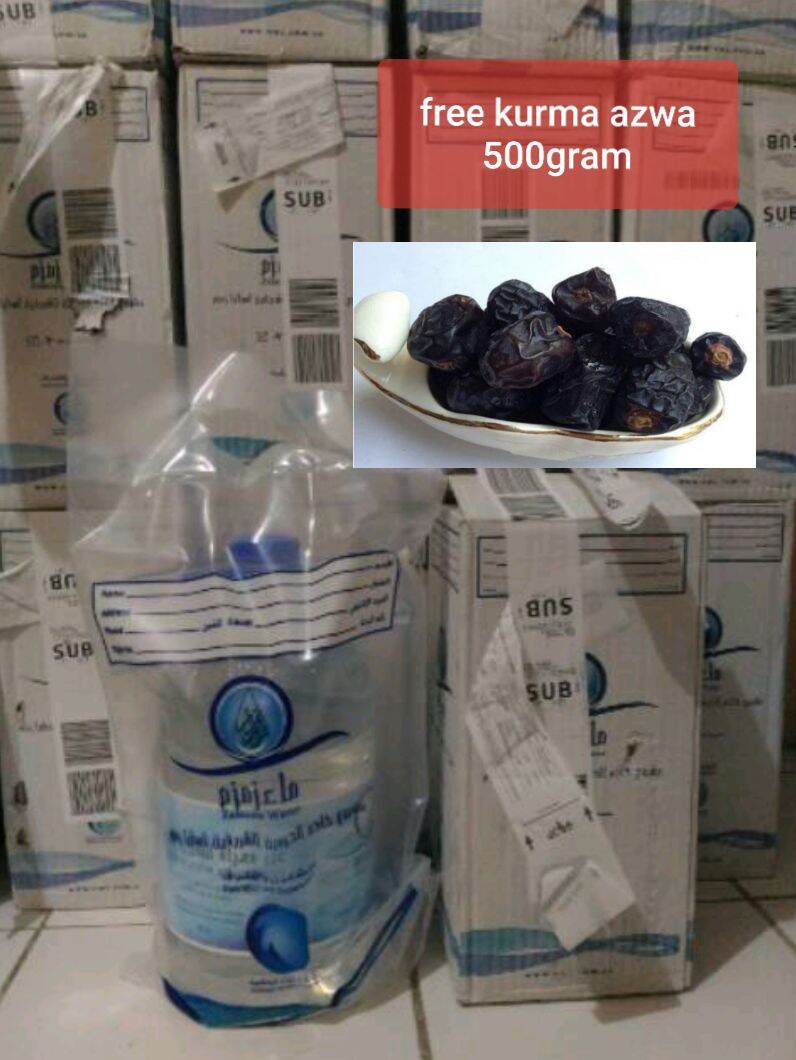 air zam zam 5liter asli/free kurma azwa 500gram | Lazada Indonesia