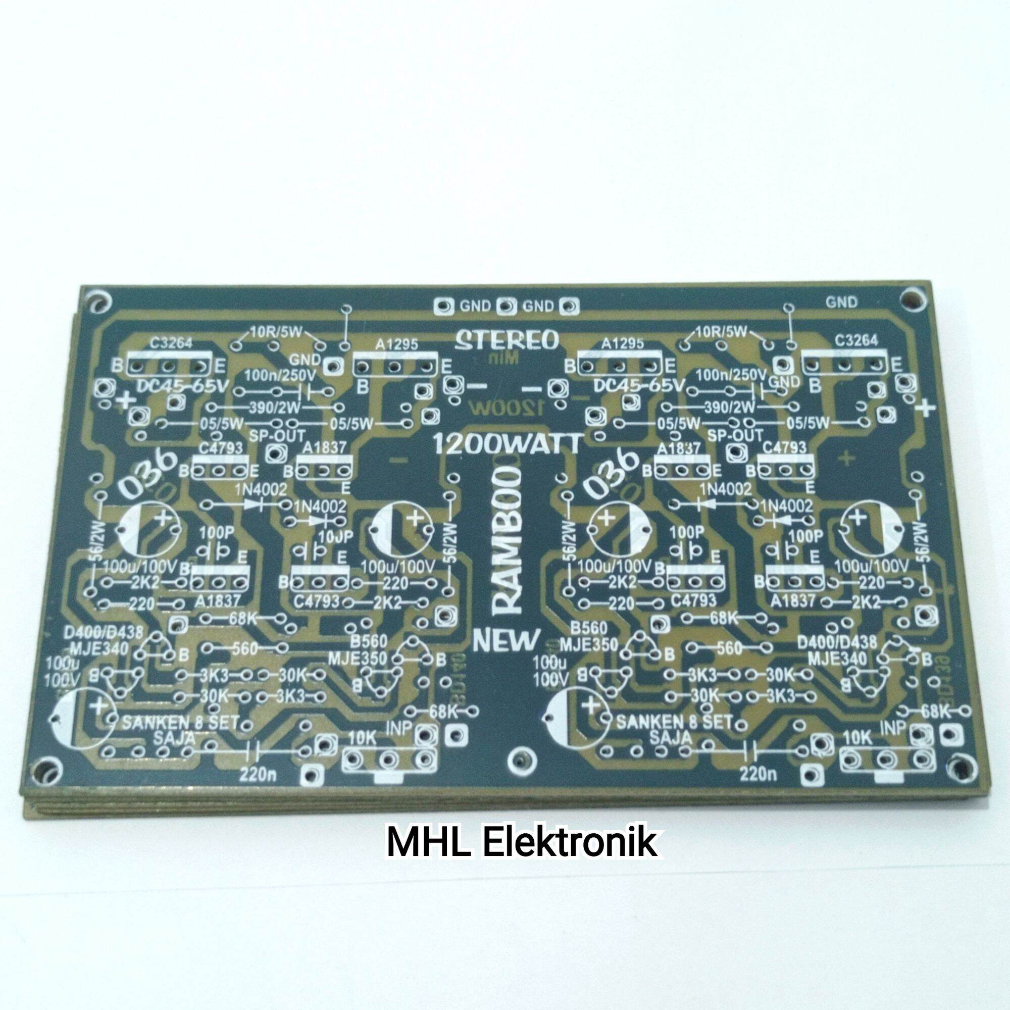 PCB PA 2 Tingkat Stereo 1200 Watt New Rambo Tipe 036 | Lazada Indonesia