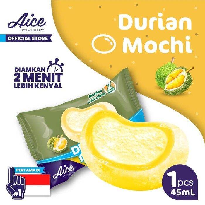 Aice es krim mochi durian 1 box isi 40 pcs | Lazada Indonesia