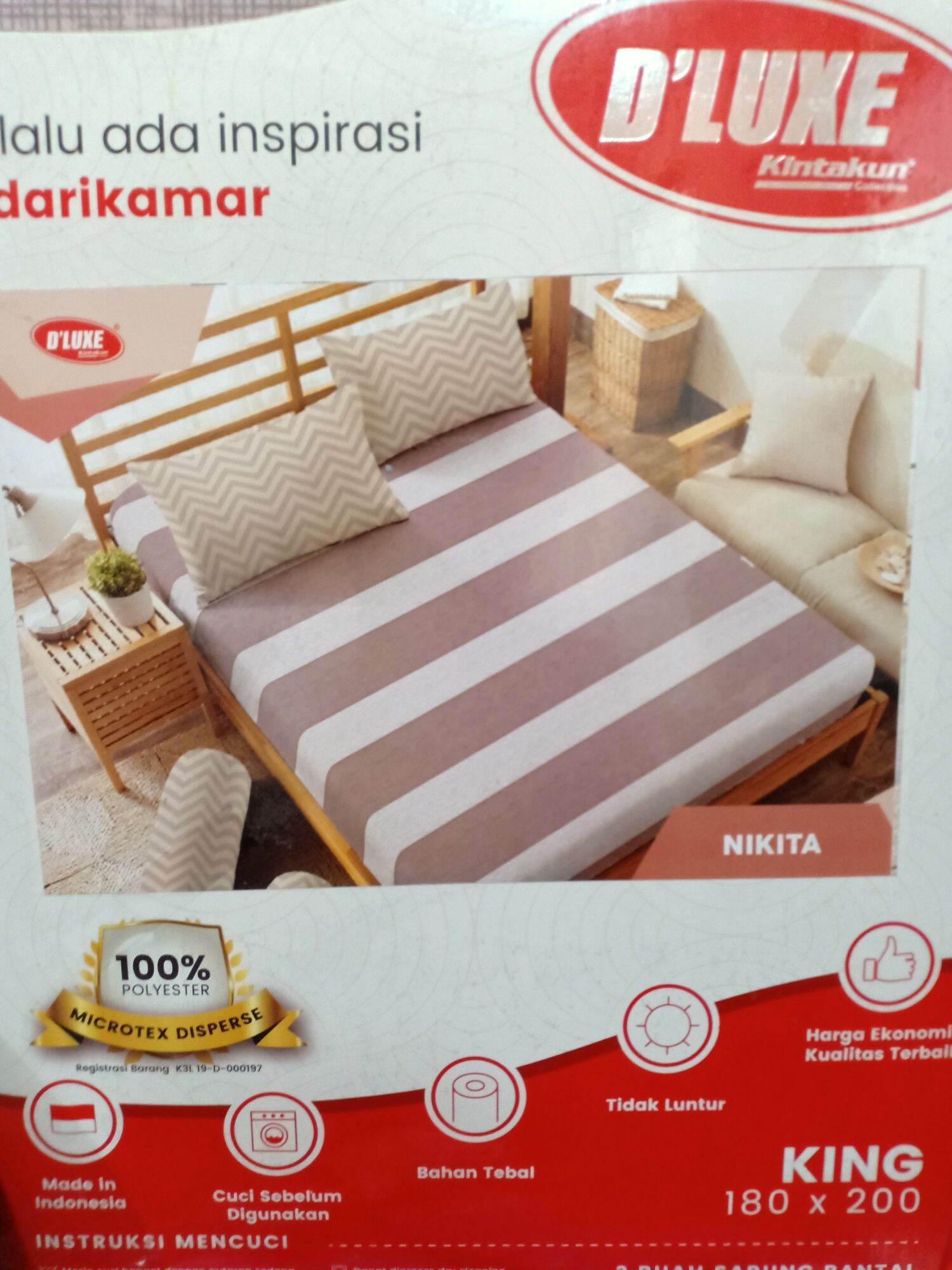 seprei - seprai D'lux kintakun 180 x 200 | Lazada Indonesia