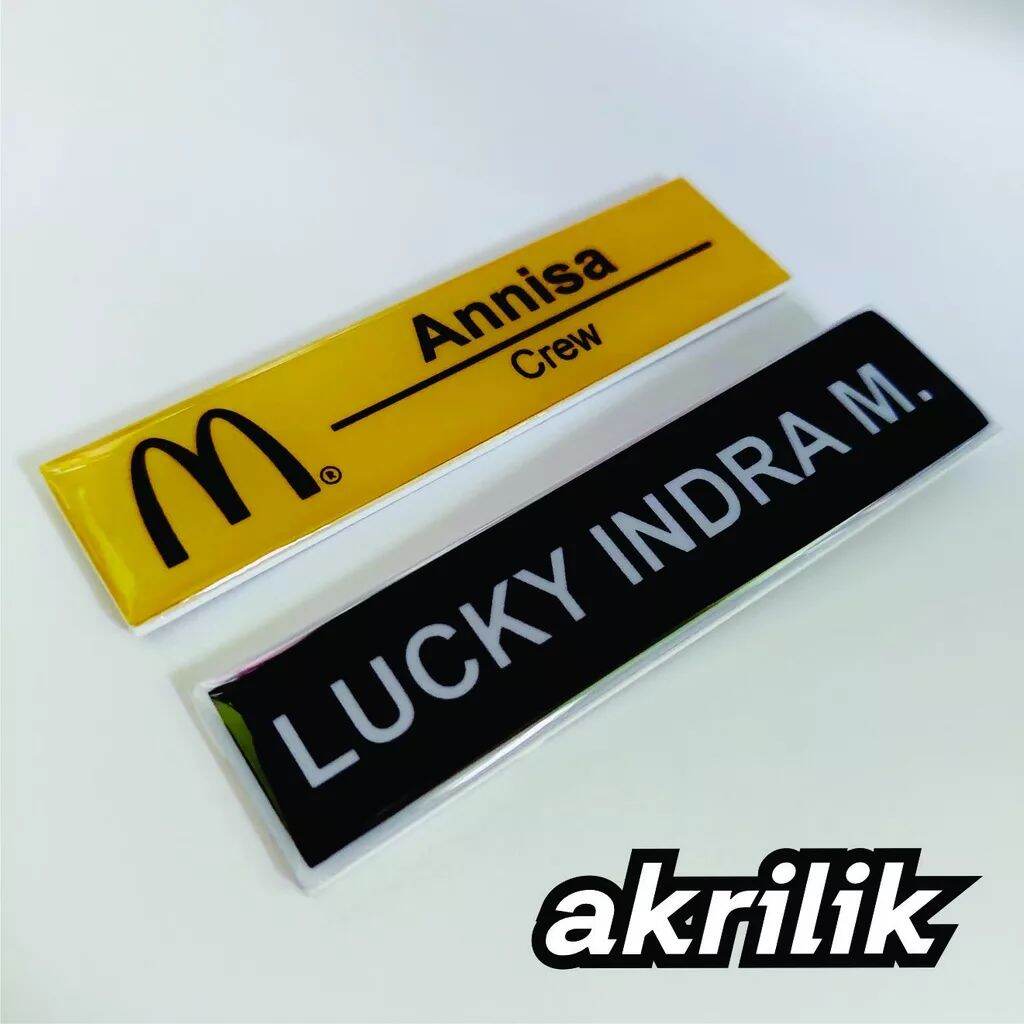 Aljiksigroup1 Name Tag / Papan Nama / Papan Data Custom | Lazada Indonesia