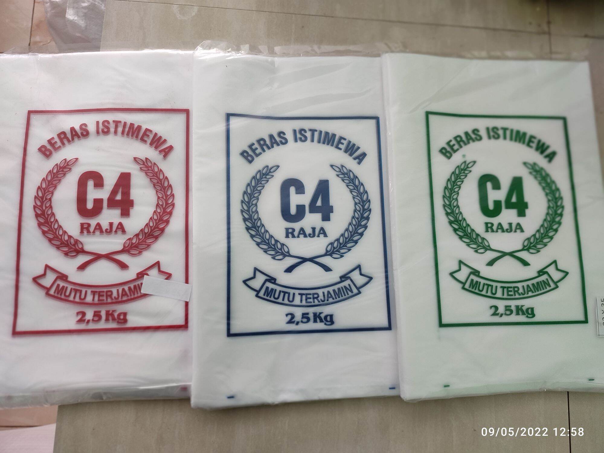 PLASTIK BERAS 2,5 KG C4 RAJA ISI 100 LEMBAR (HD) | Lazada Indonesia