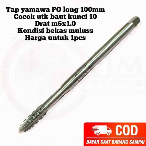 IS2324 Tap yamawa PO long 100mm Cocok untuk baut kunci 10 m6x1.0 bukan mata bor nachi | Lazada ...