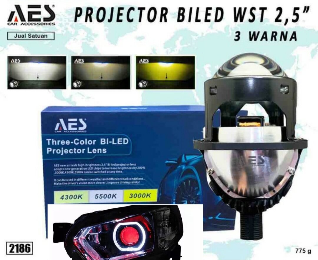 ORIGINAL BILED WST AES NEW 2,5 INCHI 3 WARNA | BILED PROJECTOR WST ...