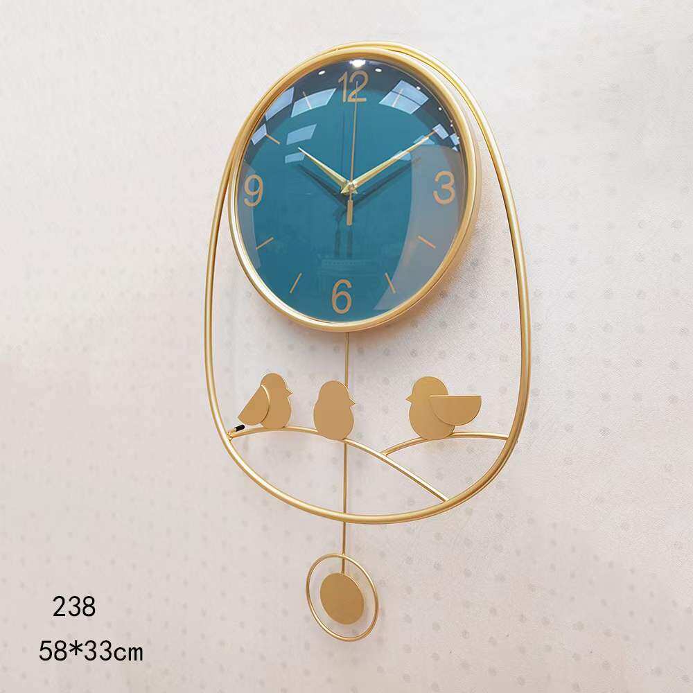 jam dinding aesthetic mewah burung emas | Lazada Indonesia