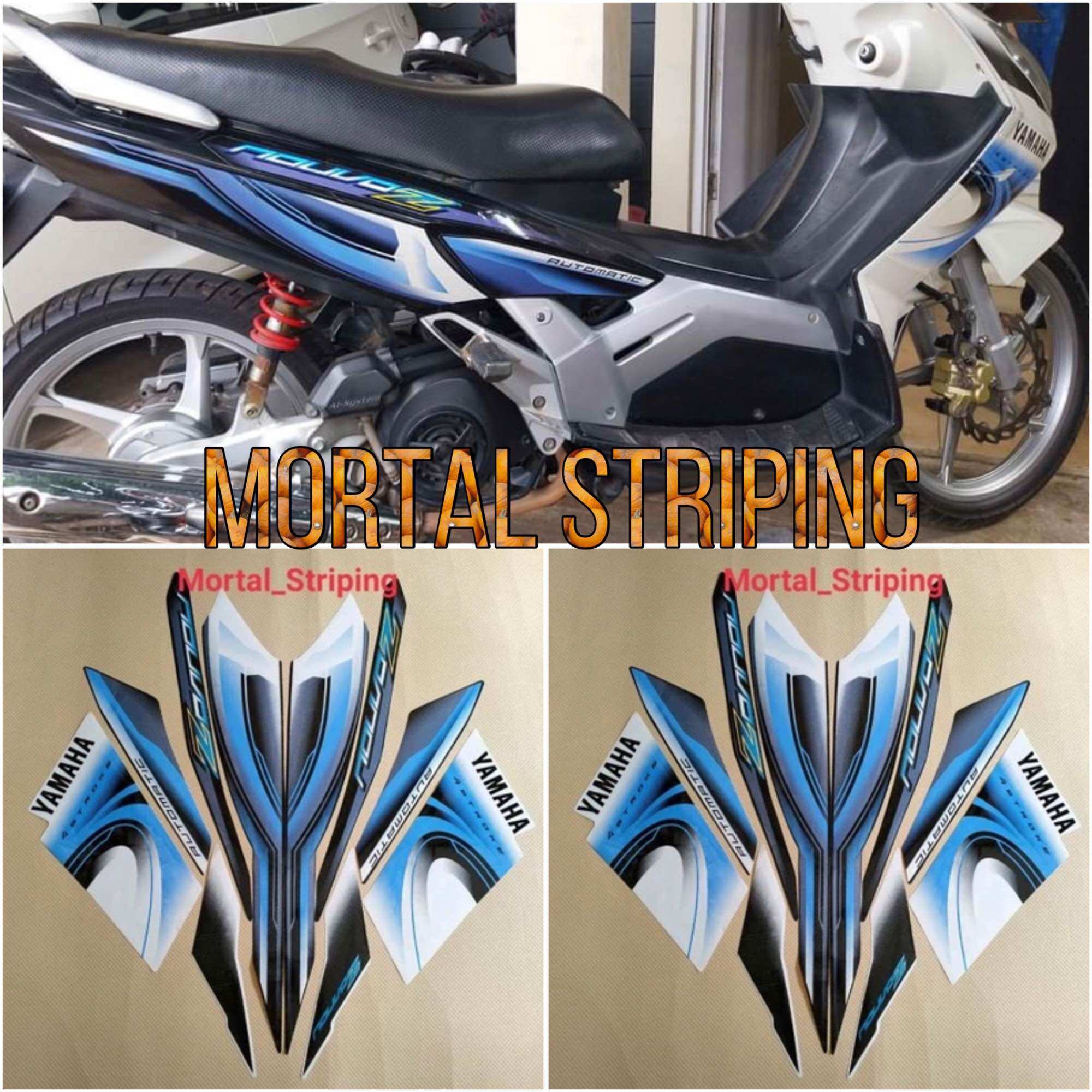 STIKER STRIPING LIS BODY YAMAHA NOUVO Z 2006 2007 STANDAR | Lazada ...