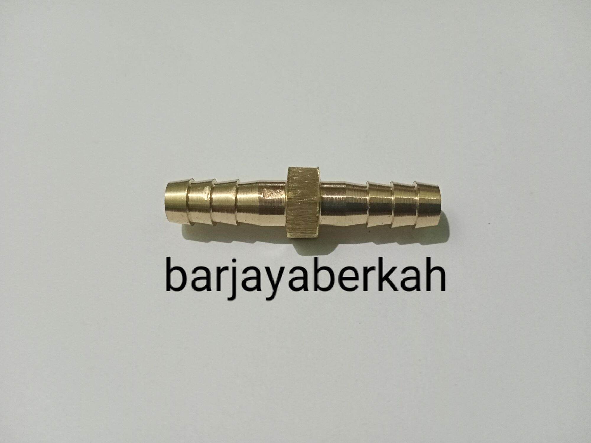 sambungan selang 1/4 x 1/4 kuningan / penyambung selang kuningan ...