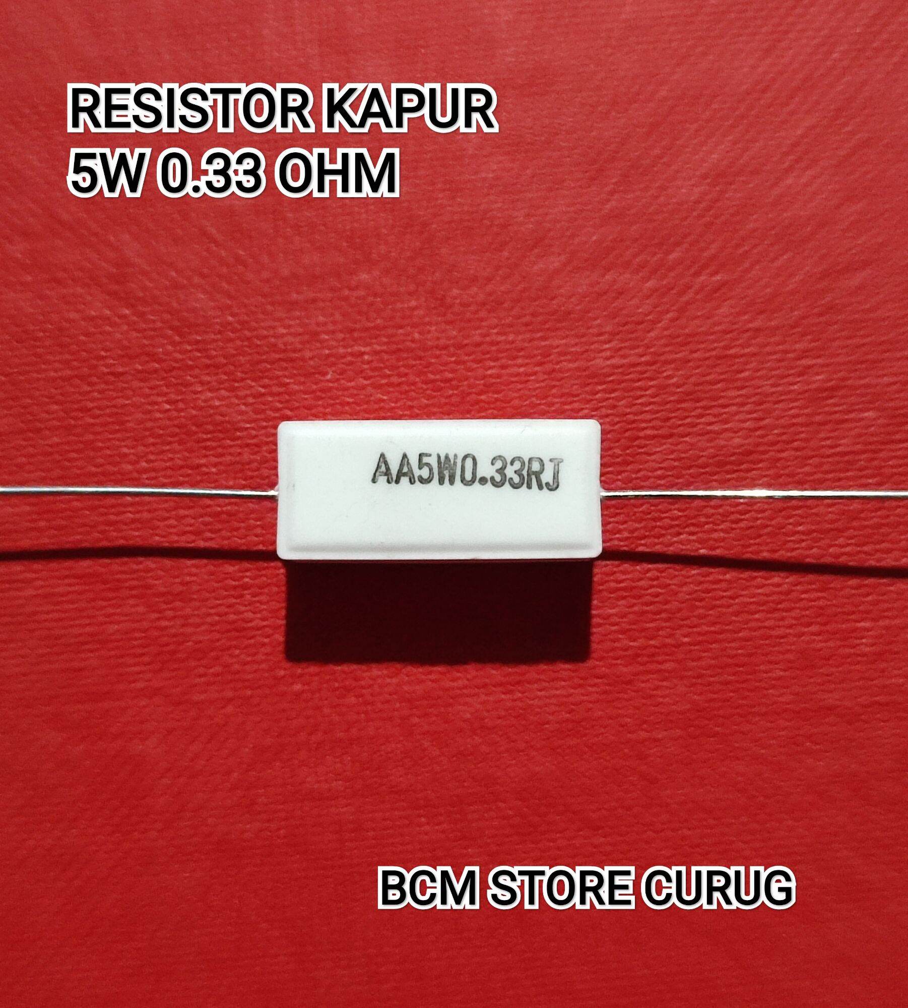 RESISTOR KAPUR 5W 0.33 ROHS | Lazada Indonesia