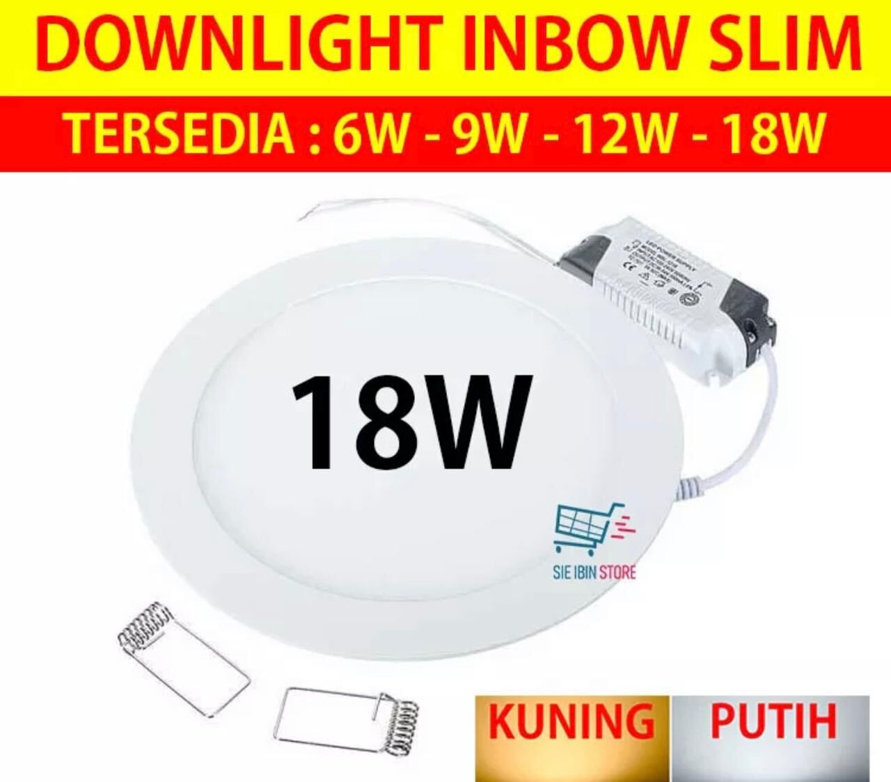 Downlight led panel inbow 18 watt 18w / lampu led plafon tanam 18 watt | Lazada Indonesia