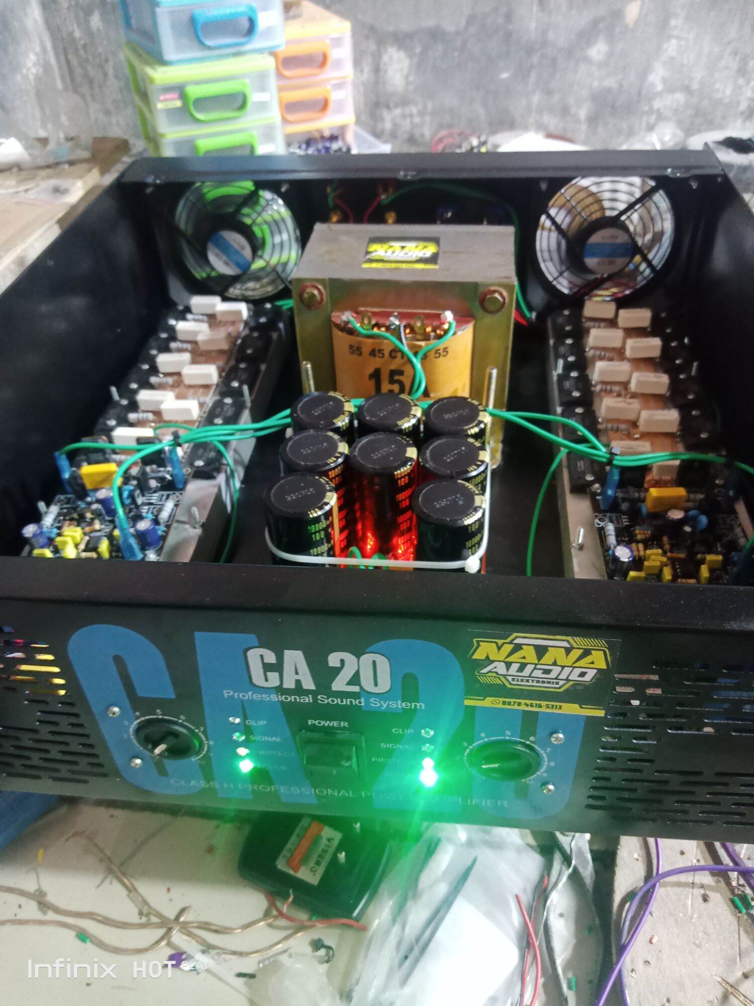 Diskon Special.... power amplifier rakitan 15 amper CT 90 | Lazada ...