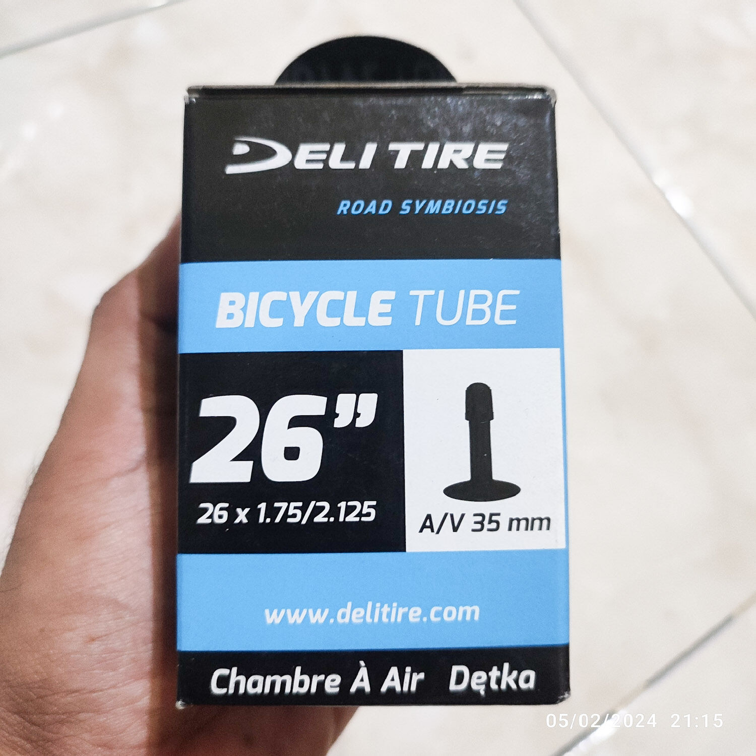 Ban Dalam Sepeda Deli Tire 26 Inch Ukuran 26x1.75 Bisa Sampai 26x2.00 - 26x2.125 Pentil Besar AV ...