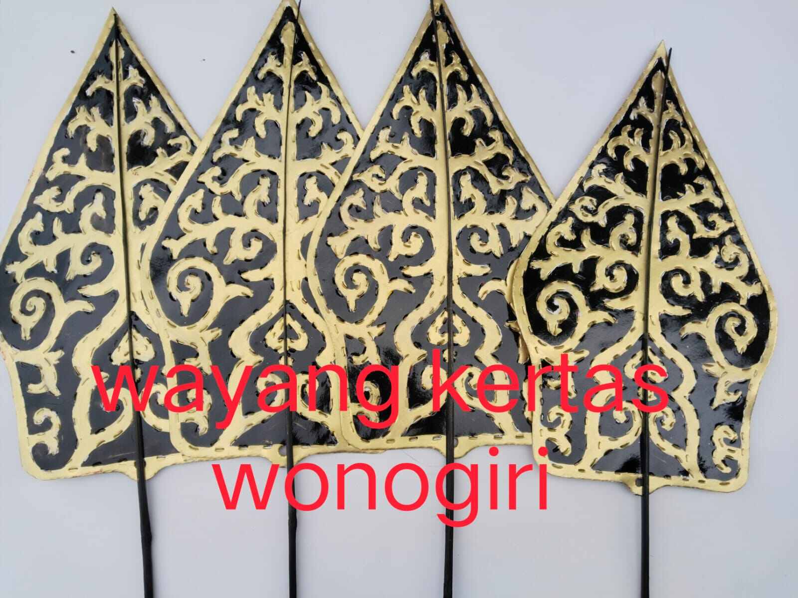 wayang kulit kertas gunungan/Kayon kreasi bahan kertas duplex tebal ...