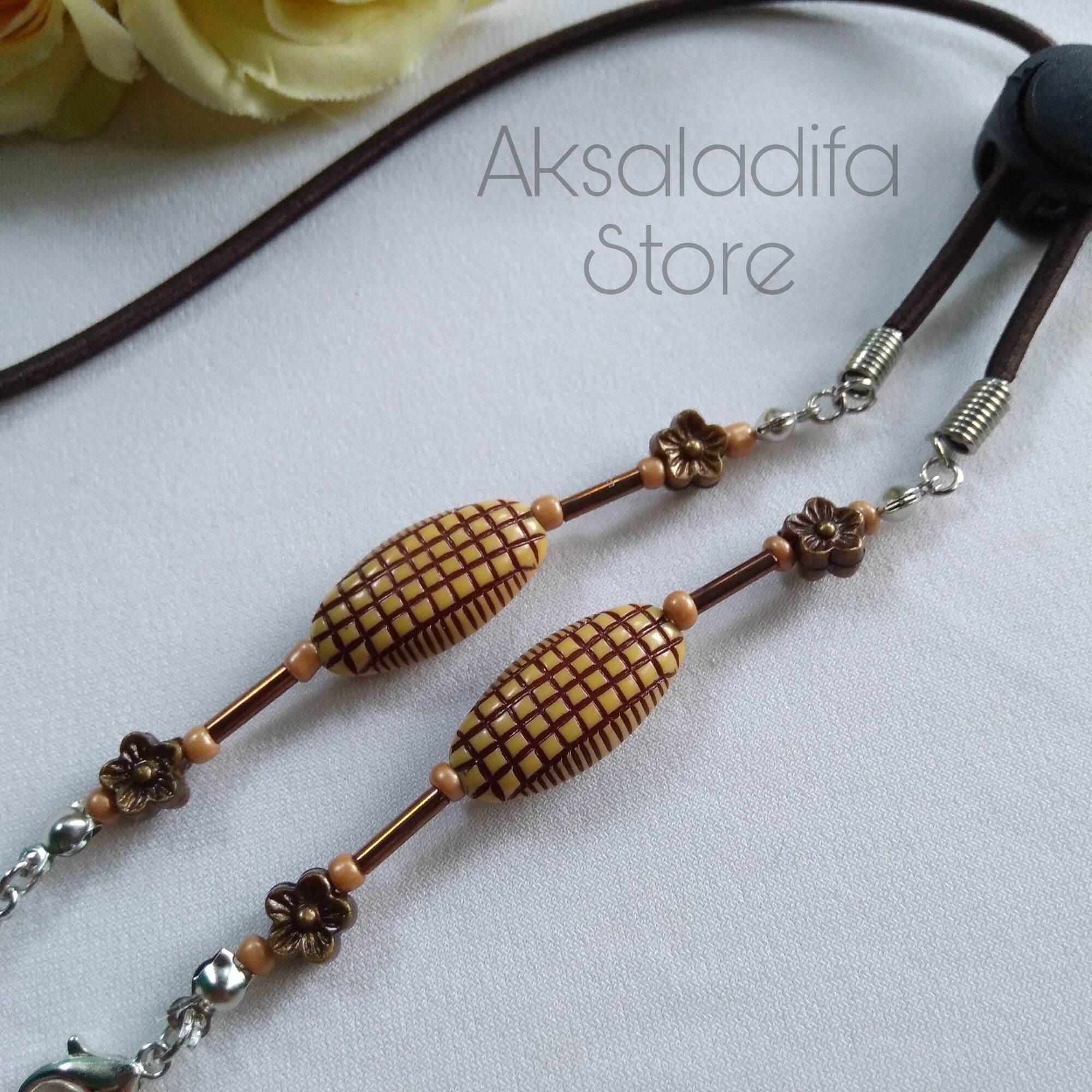 (M71) KONEKTOR MASKER DAN KALUNG MASKER / MASKER STRAP MANIK MANIK ...